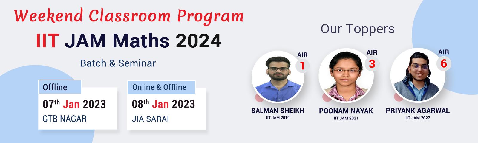 CSIR NET/JRF Maths | IIT JAM Maths & Stats - Coaching Institute In Delhi