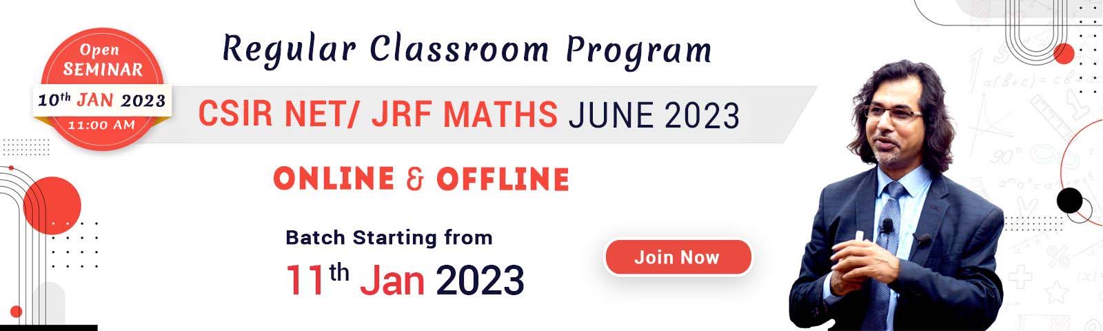 CSIR NET/JRF Maths | IIT JAM Maths & Stats - Coaching Institute In Delhi