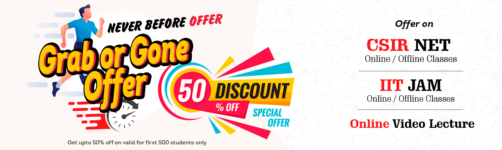 Study Material, Online Classes / Video Lectures Offer